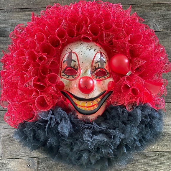 Holiday | Scary Halloween Clown Wreath | Poshmark